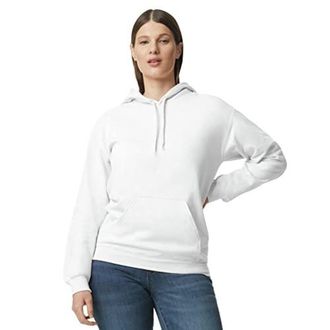 Gildan Sweat &agrave; Capuche Softstyle pour Femme, Style Gsf500, Blanc, Medium