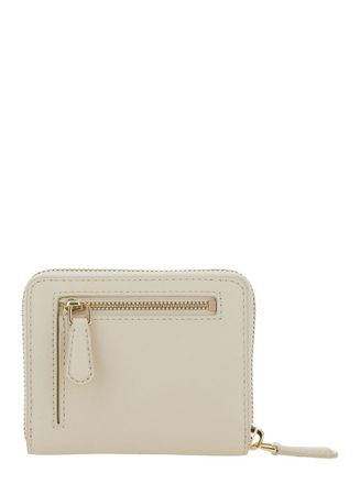 Marc Jacobs Womens Wallet The Slim Compact White Leather Split Cow