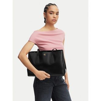 Calvin Klein Handtasche Calvin Klein Ck Medium Work Tote LV04F3442G Schwarz