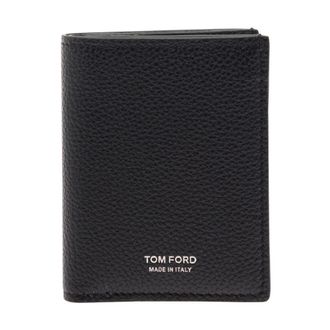 Tom Ford Grain Leather Faltkartenetui - - Accessories - Herren - Schwarzk - ONE SIZE