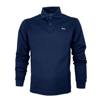 Paul & Shark Lang&auml;rmeliges Baumwoll-Poloshirt - - Tops - Herren - Blau - M