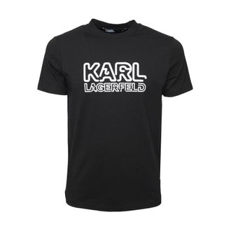 Karl Lagerfeld Inflatable Logo T-Shirt - - Tops - Herren - Schwarzk - 2XL