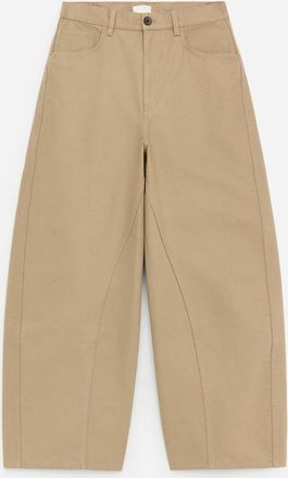 Arket Barrel-Hose Aus Baumwolle -Beige
