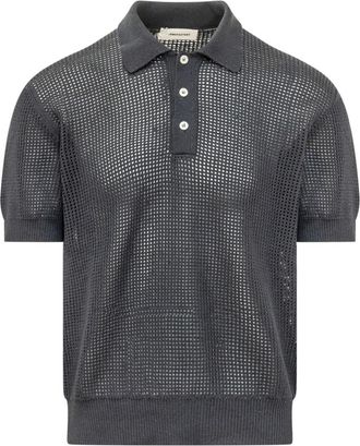 ATOMOFACTORY Atomofactory, Homme, Tops, Gris, Taille: S Polo Traforata