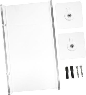 Artibetter U förmiges Transparentes Acryl wandregal für Badezimmer Bohrfreie Montage Stabiles Aufbewahrungsregal für Rasierer Shampoo Zahnbürste Modernes Platzsp