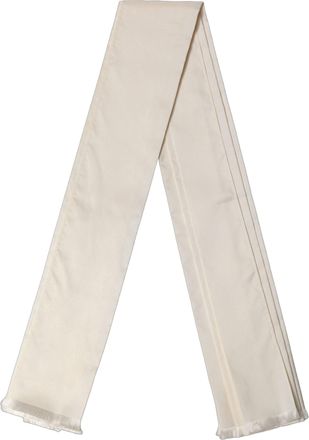 Dolce & Gabbana Silk Fringed Shawl - Beige