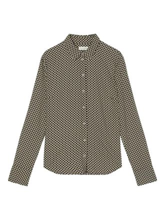 Marc O'Polo chemise &agrave; motif g&eacute;om&eacute;trique - Noir