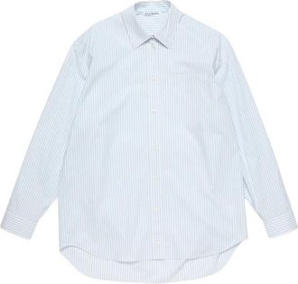 Acne Studios chemise rayée à poche poitrine - Blanc