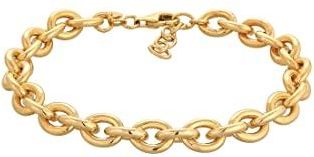 Elli PREMIUM Bracelet Femmes Déclaration grossier élégante en argent sterling 925 plaqué or
