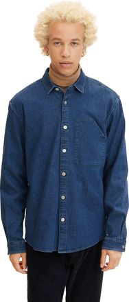 Tom Tailor Herren Jeanshemd 1032379, 10119 - Used Mid Stone Blue Denim, S
