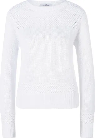 Peter Hahn Pullover U-Boot-­Ausschnitt Peter Hahn weiss