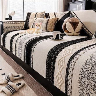 Generic Chenille Sofa Überzug, Super Weicher rutschfest Sofaschoner für Couch Überzug 1 2 3 4 Sitzer, Universelle Sofaüberwurf, Ecksofa, Waschbar und Haustier