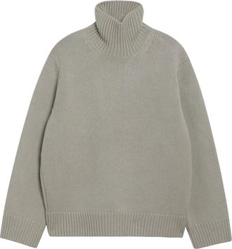 Toteme Pull &agrave; col roul&eacute; oversize - Femme - Pulls - Vert - Taille: 38 FR