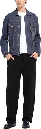 Barrie Denim Cashmere Cotton Blend Jacket - Blue