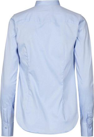 Mos Mosh Langarmbluse MOS MOSH Bluse TILDA mit Baumwolle - Light Blue