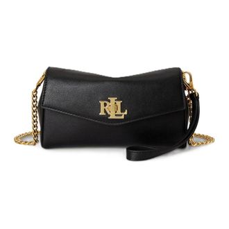 Ralph Lauren Portefeuille bandouli&egrave;re Tanner en cuir nappa - Femme - Sacs - Noir - Taille: ONE Size