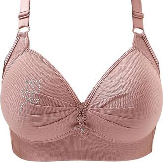 Generic Mince sans lacets confortable respirant sous-v&ecirc;tements grande taille boucle femme soutien-gorge col en V gilet Bralette soutien-gorge de sport soutien