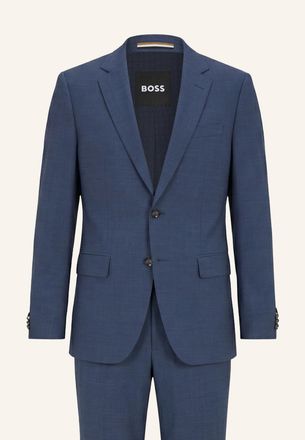 HUGO BOSS Business Anzug H-Huge-2pcs-253 Slim Fit blau