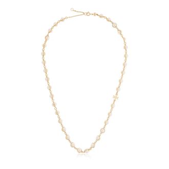 Tory Burch Glass Pearl Necklace - - Accessories - Damen - Gelb - ONE SIZE