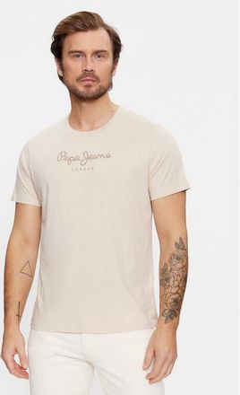 Pepe Jeans London T-Shirt Eggo N PM508208 Beige Regular Fit