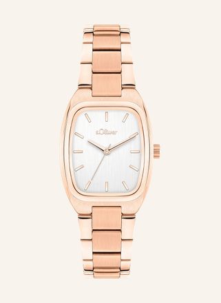 s.Oliver S.Oliver Armbanduhr Aus Edelstahl rosegold