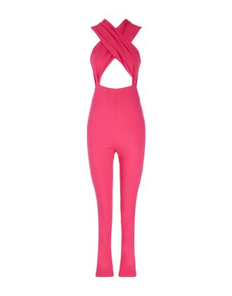 8 by YOOX JERSEY CROSS-FRONT JUMPSUIT