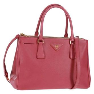 Prada Sac &agrave; main en cuir Pre-owned - Femme - Pre-owned - Rose - Taille: ONE Size