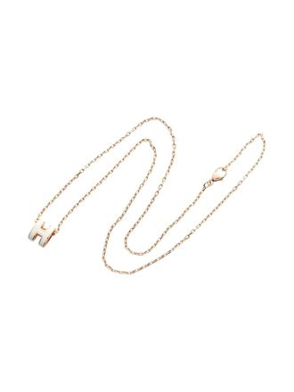 Hermès collier à mini pendentif Pop H (années 2010) - Rose