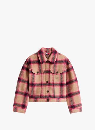 Tommy Hilfiger Veste &agrave; logo en laine m&eacute;lang&eacute;e