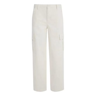 Guess Hochtaillierte Cargo-Chino-Hose - - Trousers - Damen - Wei&szlig; - W29