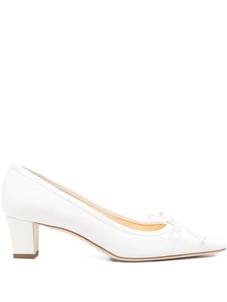 Manolo Blahnik Materbal bow pumps - Blanc