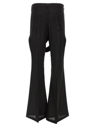 Rick Owens Mens Black Copper Flared Pants