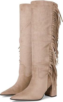 Madden Girl Bottes mode Shakke pour femme, Taupe moyen, 38.5 EU