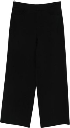 Max Mara Femme, Pantalons, Noir, Taille: 34 FR Tortona Wide Pantalons
