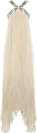 Alberta Ferretti Femme, Robes, Beige, Taille: 40 FR Maxi Dress