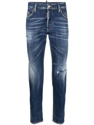 Dsquared2 jean skinny à effet usé - Bleu
