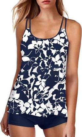 Generic Ensemble tankini pour femme - Maillot de bain deux pi&egrave;ces - Maillot de bain push-up - &Eacute;l&eacute;gant - Simple - Maillot de bain - Maillot de bain sportif rem