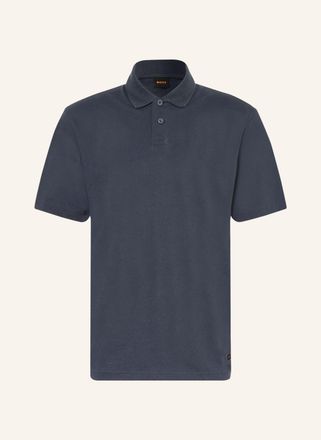 HUGO BOSS Jersey-Poloshirt Tape blau