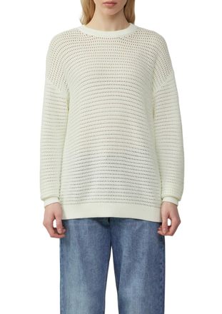 QS by s.Oliver Unisex Pullover mit Ajourmuster