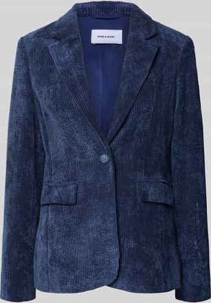 More & More Slim Fit Blazer aus Cord mit Pattentaschen