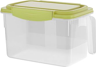 Generico Gem&uuml;sebeh&auml;lter: K&uuml;hlschrank 4,5 Liter, Lebensmittelbeh&auml;lter mit Deckel, robust, stapelbar mit