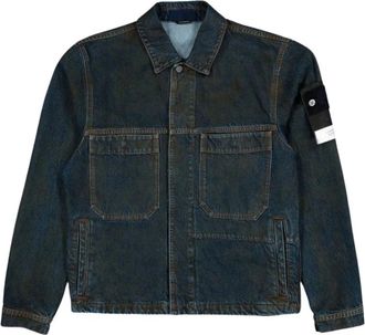 Stone Island Denim Jacket - - Jackets - Herren - Blau - XL