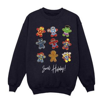 MARVEL Gingerbread Avengers Sweatshirt f&uuml;r Herren (Marineblau)