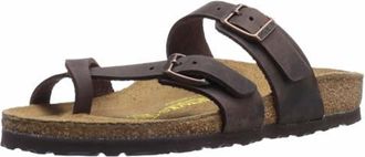 Birkenstock Mayari Oiled Leather unisex Tongs,femme,homme,de qualité,Habana,40 EU