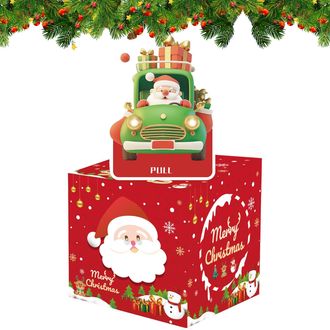 Generico Geldbox für Weihnachten, lustige Weihnachtsboxen mit Taschen, 50 Stück, dekoratives Zubehör für Freunde der Familie, die Kinder retten und Erwachsene 