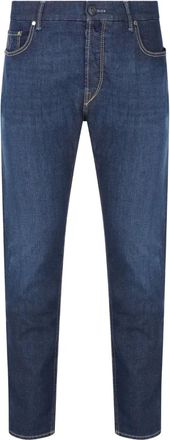 Hand Picked jean à poches plaquées - Bleu