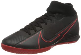 Nike Herren Superfly 7 Academy Ic Football Shoe, Black Black Dark Smoke Grey Chile Red, 47.5 EU