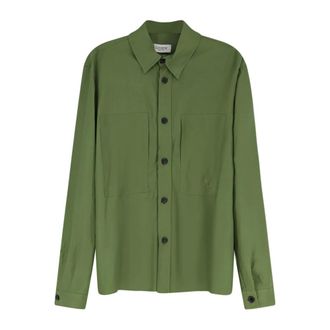 Laneus Homme, Chemises, Vert, Taille: XL Surchemise &agrave; deux poches