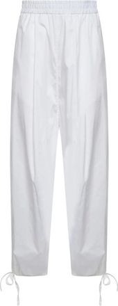 Blanca Vita Femme, Pantalons, Blanc, Taille: 40 FR Pantalon &agrave; taille &eacute;lastiqu&eacute;e