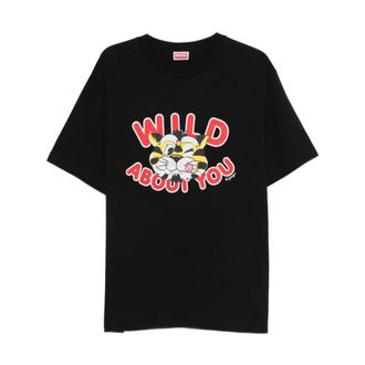 Kenzo Wild Tiger T-Shirt - - Tops - Herren - Schwarzk - M